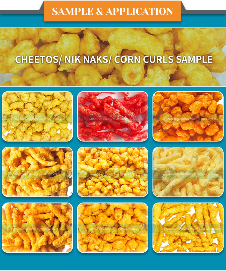 Automatic Cheetos/ Nik Naks/ Corn Curls Making Machine